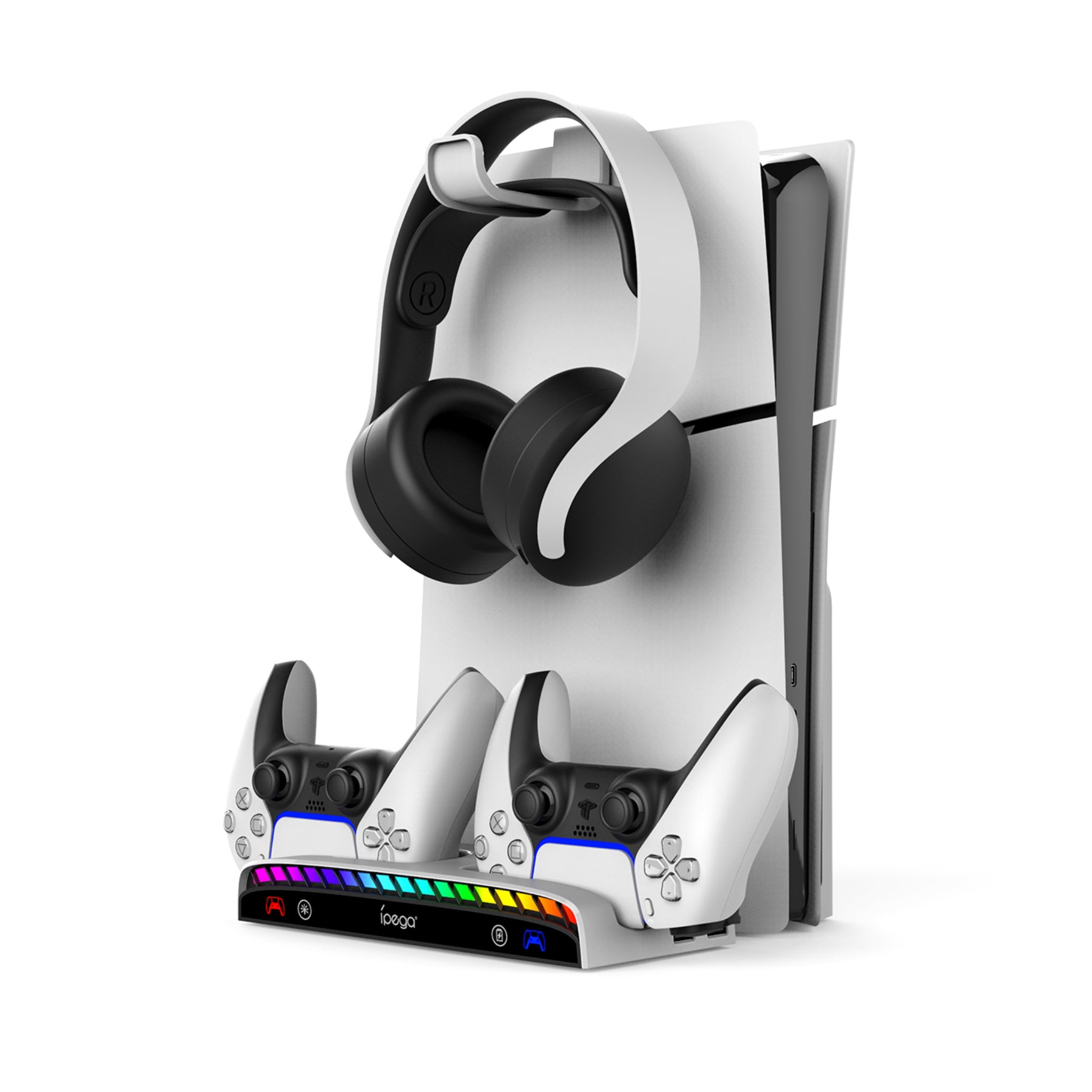 IPEGA Wall Mount Charging Dock with RGB Light For PP5 & PS5 Slim - PG-