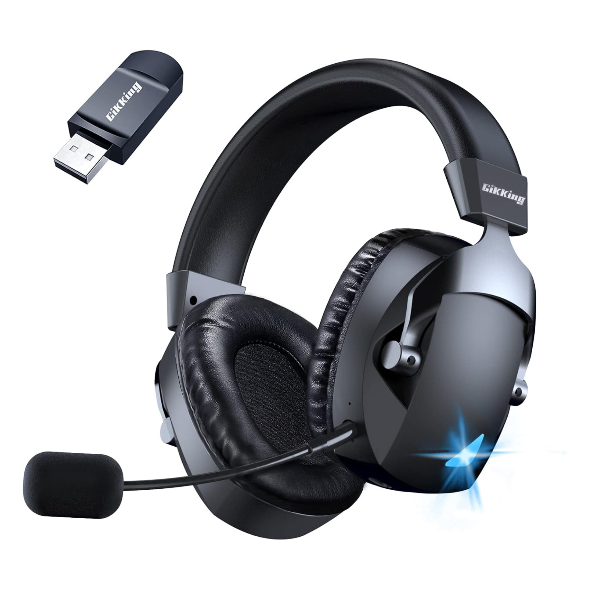 BL100 Pro Wireless Gaming Headset with Noise Cancelling Microphone,Tri