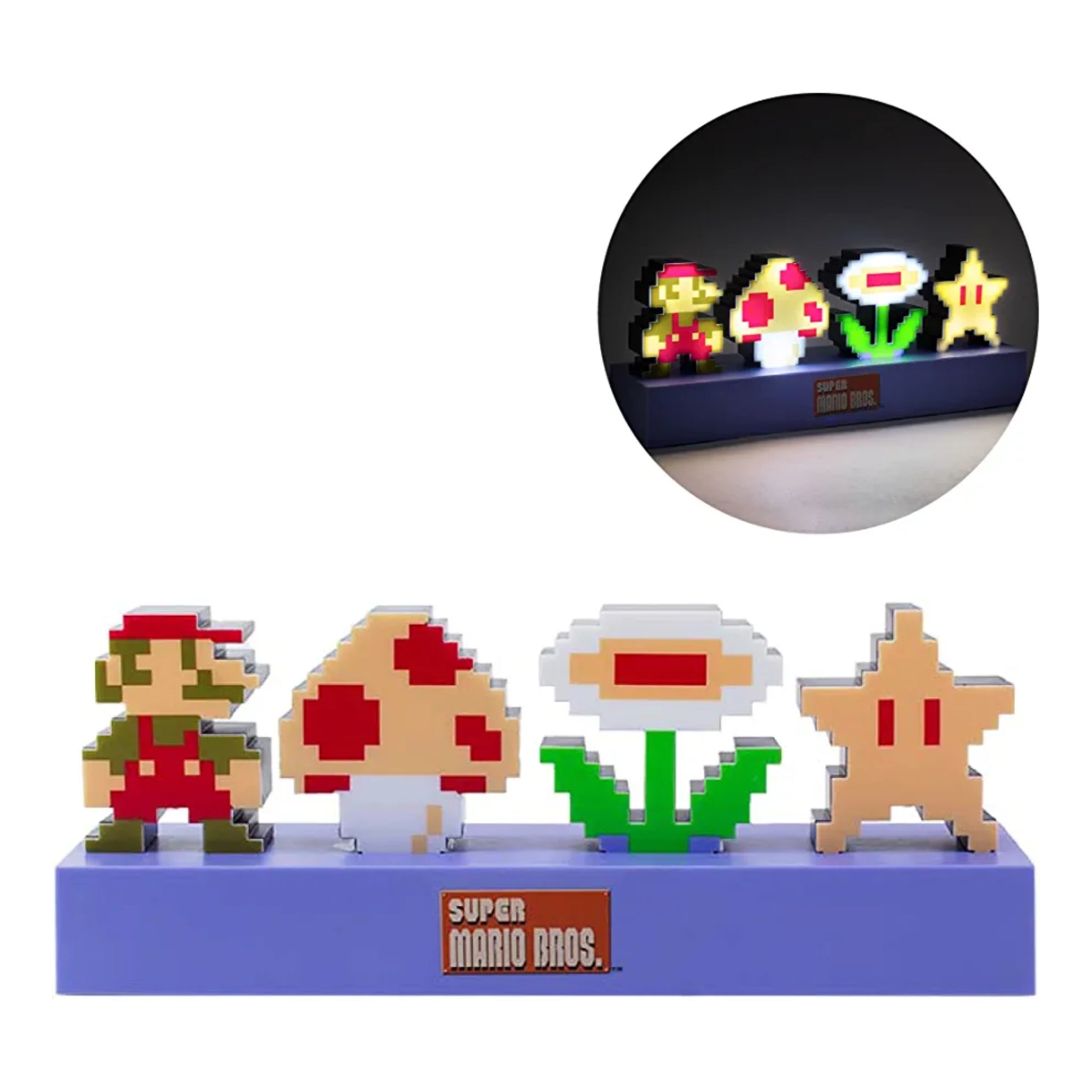 Super Mario Bros Icons Light, Decorative Light Up Figure